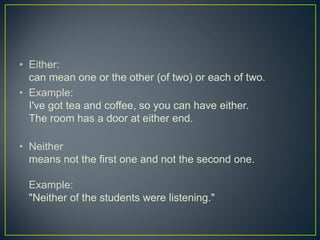 Determiners | PPTX | Programming Languages | Computing