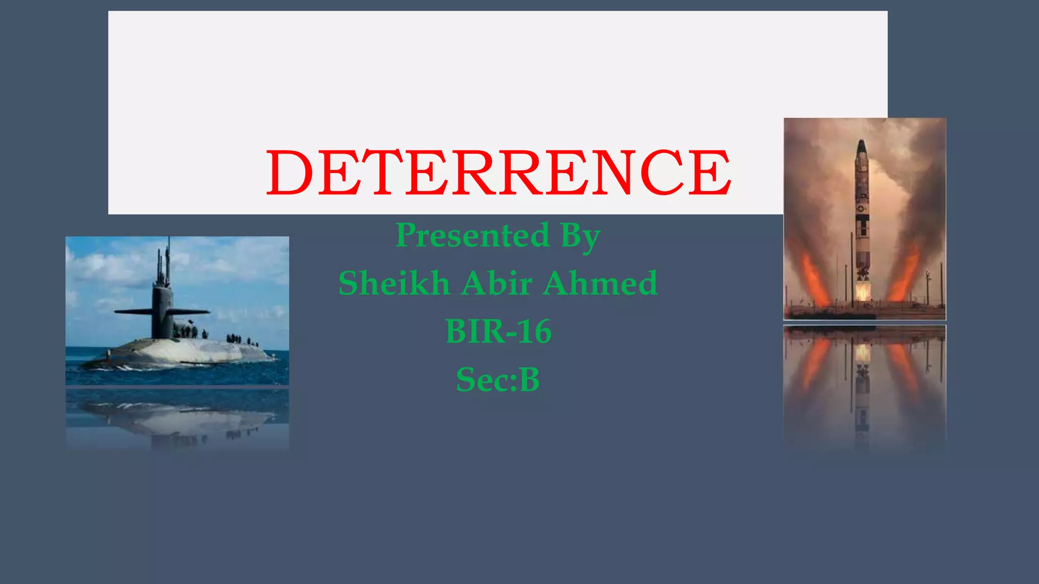 Deterrence | PPTX