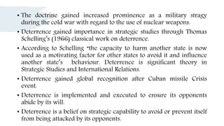 Deterrence Theory in International Relations | PPTX
