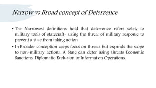Deterrence Theory in International Relations | PPTX
