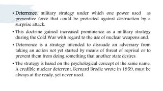 Nuclear Deterrence Theory