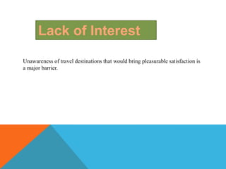 Deterrents of travel | PDF