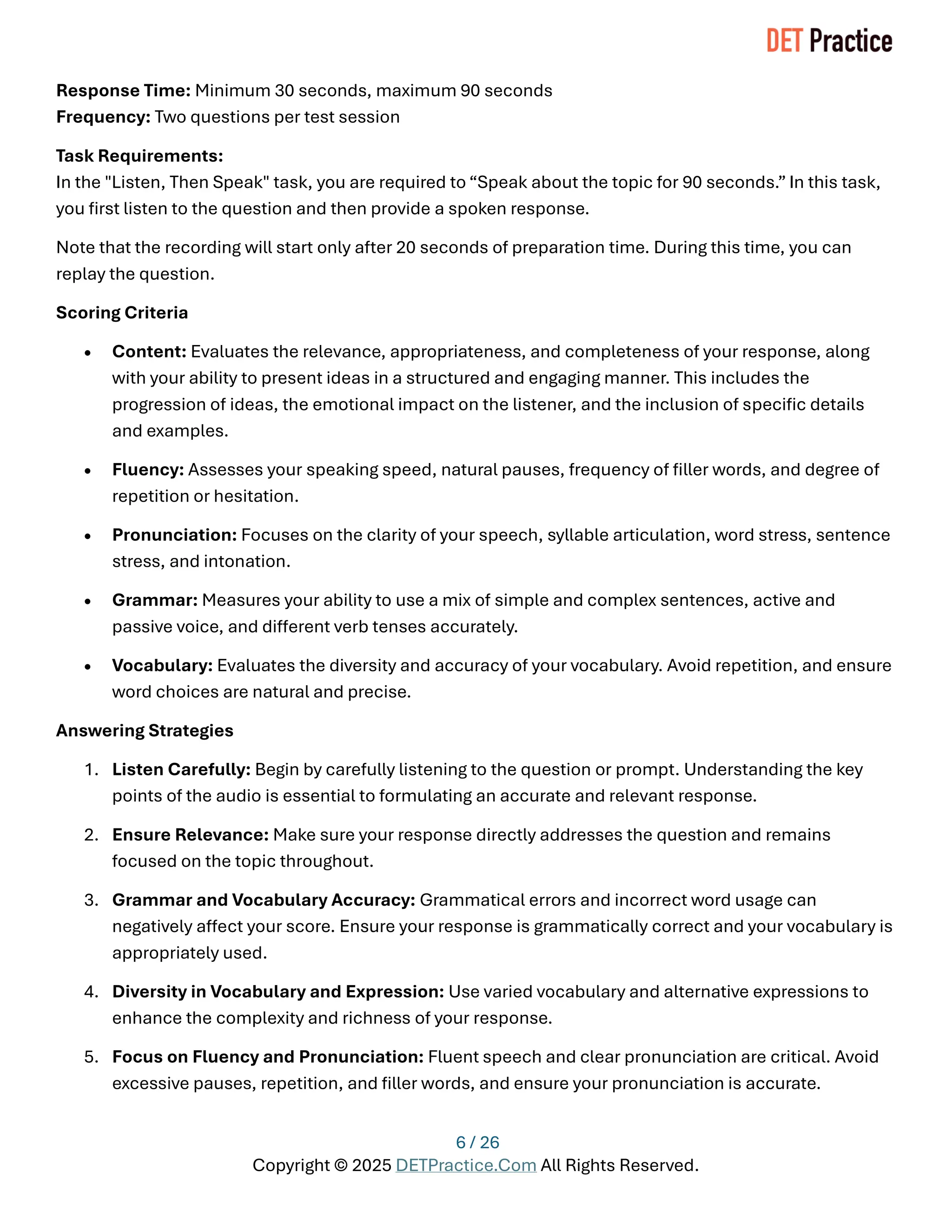 Duolingo English Test 2025 Guide: DET Success Simplified | PDF