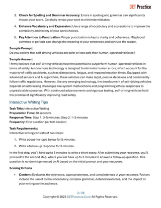Duolingo English Test 2025 Guide: DET Success Simplified | PDF
