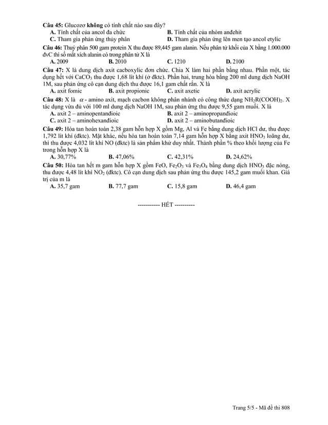 De thi dai hoc mon hoa (25) | PDF