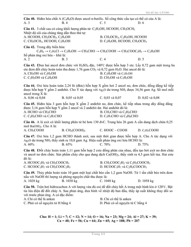 De thi dai hoc mon hoa (47) | PDF