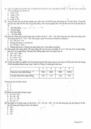 dap an de thi cao hoc ou 2013 kth | PDF