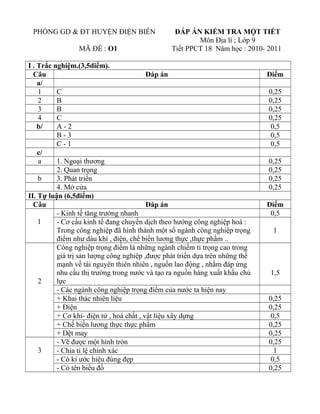 De thi dia ly 9 | DOC