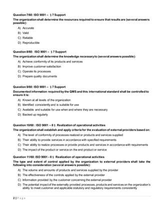 De thi iso 9001 auditor | DOCX