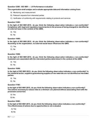 De thi iso 9001 auditor | DOCX