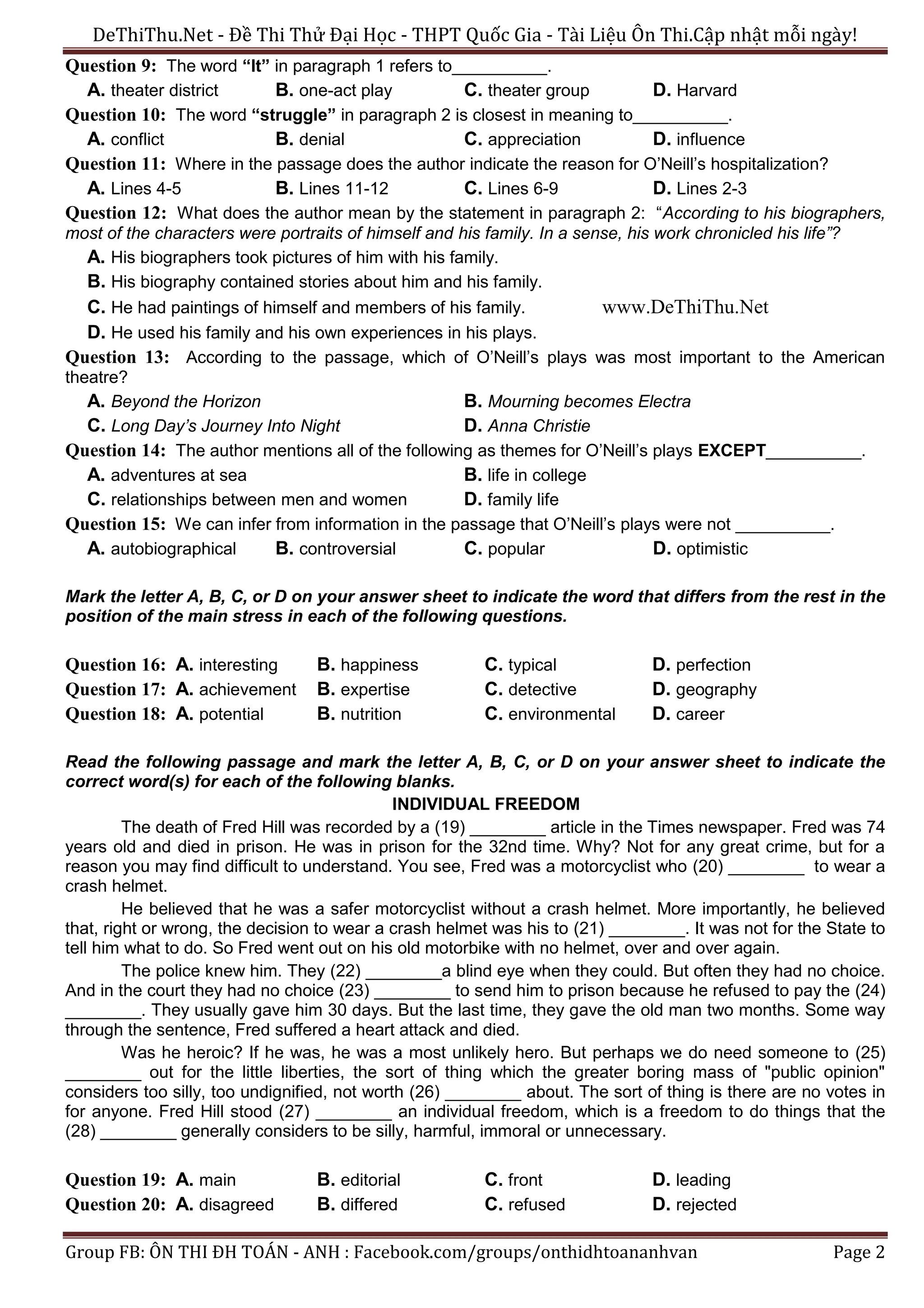 [De thithu.net]tienganhchuyendhvinhlan4 | PDF