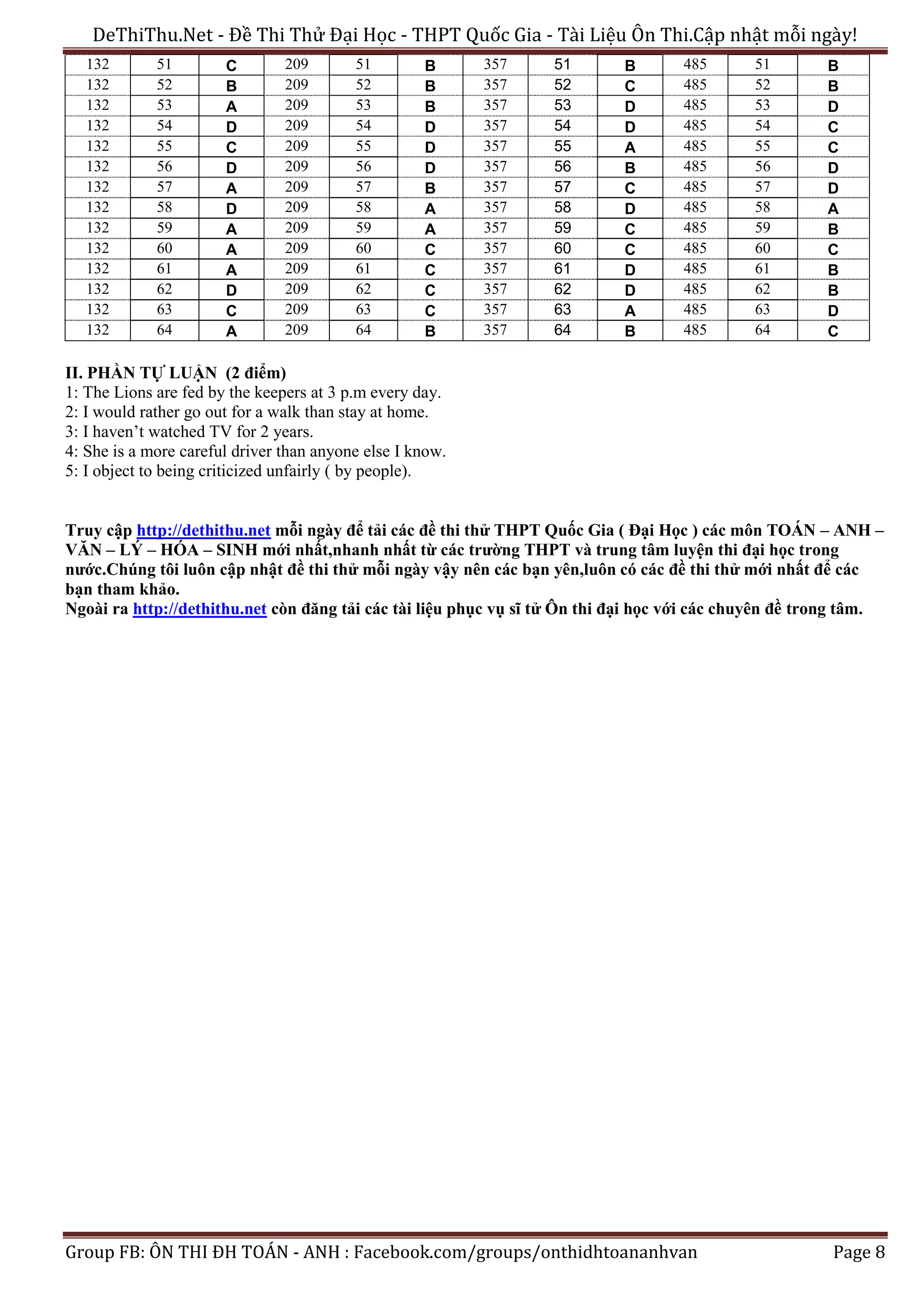 [De thithu.net]tienganhchuyendhvinhlan4 | PDF