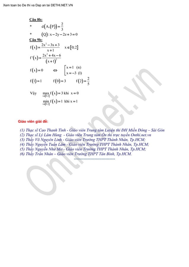 De thi va dap an mon toan khoi d 2013 | PDF