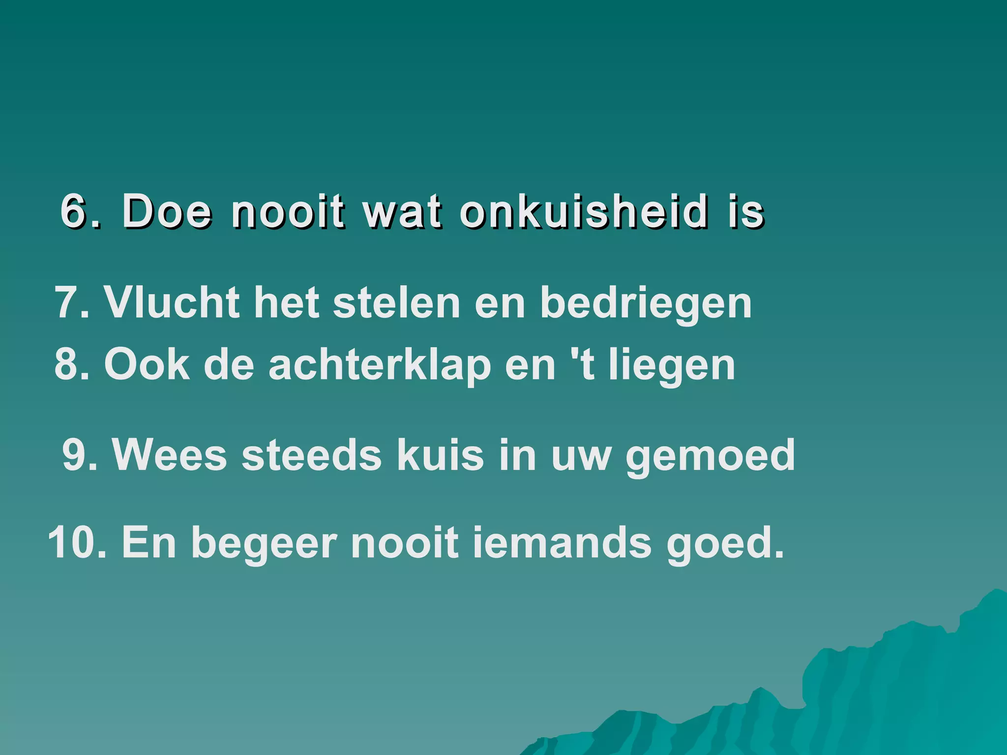 De Tien Geboden Van God | PPT