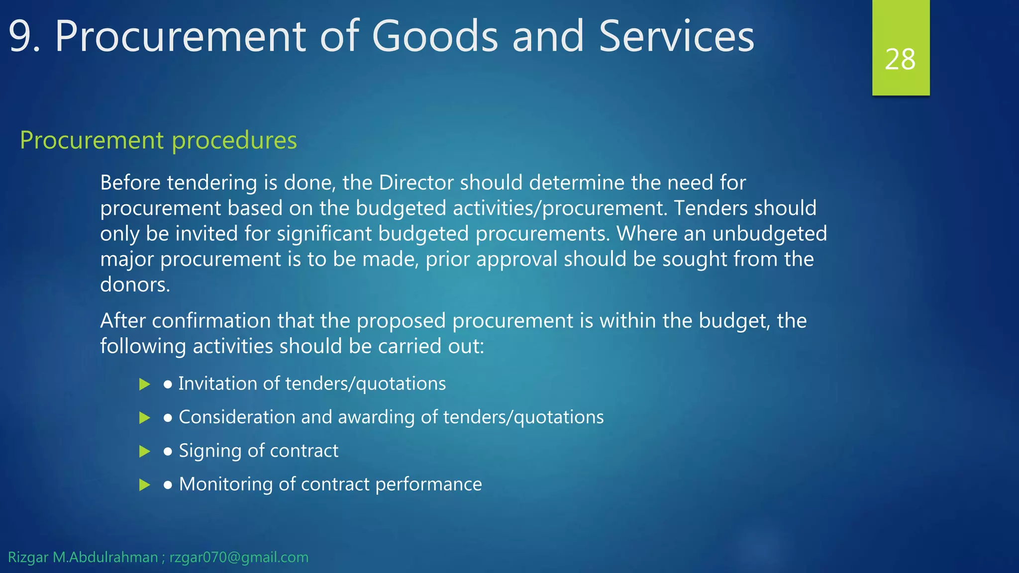 NGOs financial management | PPTX