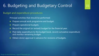 NGOs financial management | PPTX