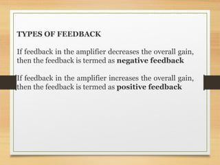 Deterimining Loop gain in Feedback Amplifiers | PPT