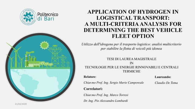Application of hydrogen in logistical transport: a multi-criteria analysis for determining the ...