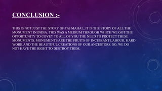 Detoration of tajmahal Shows how the Taj Mahal Colours changes because ...