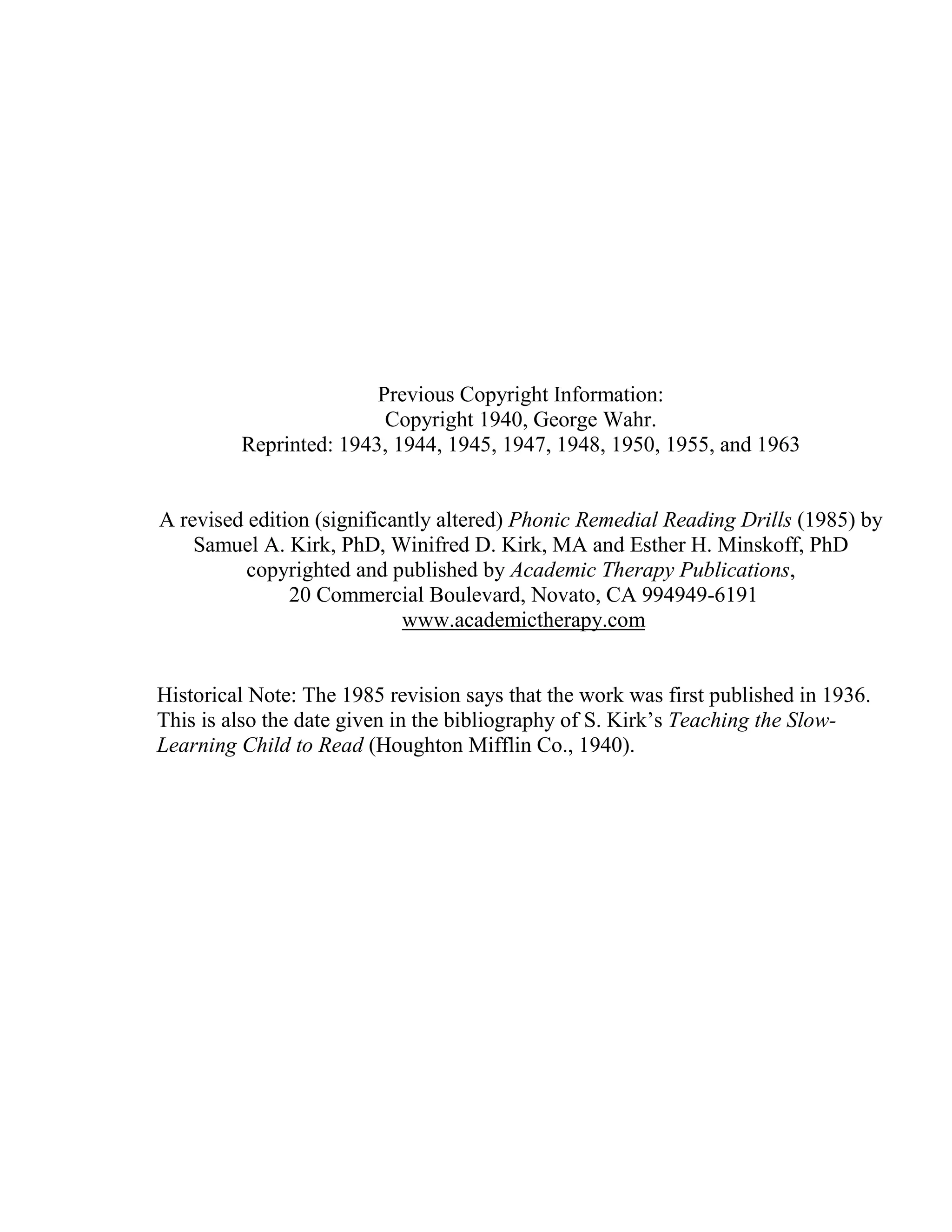 Detosil reading drills | PDF
