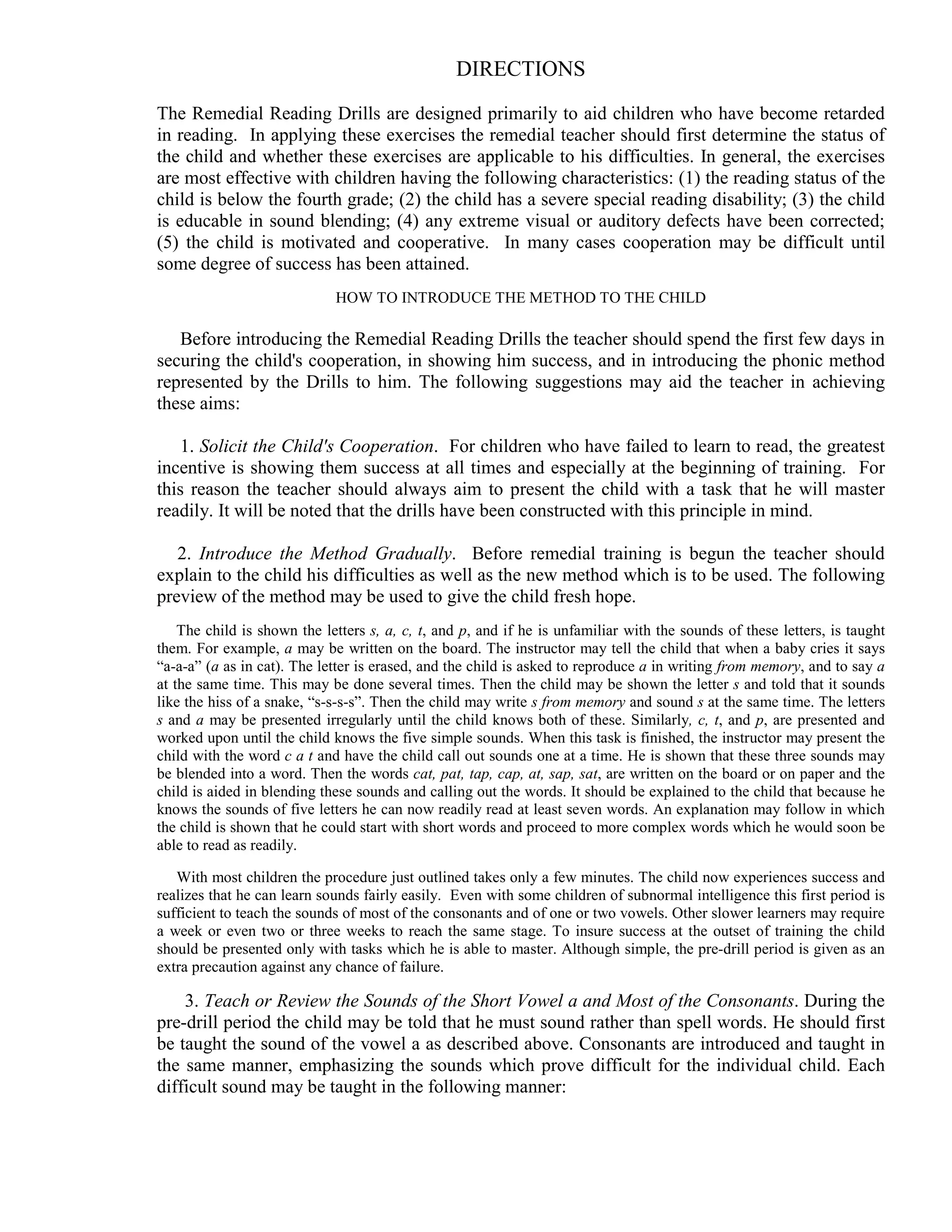 Detosil reading drills | PDF