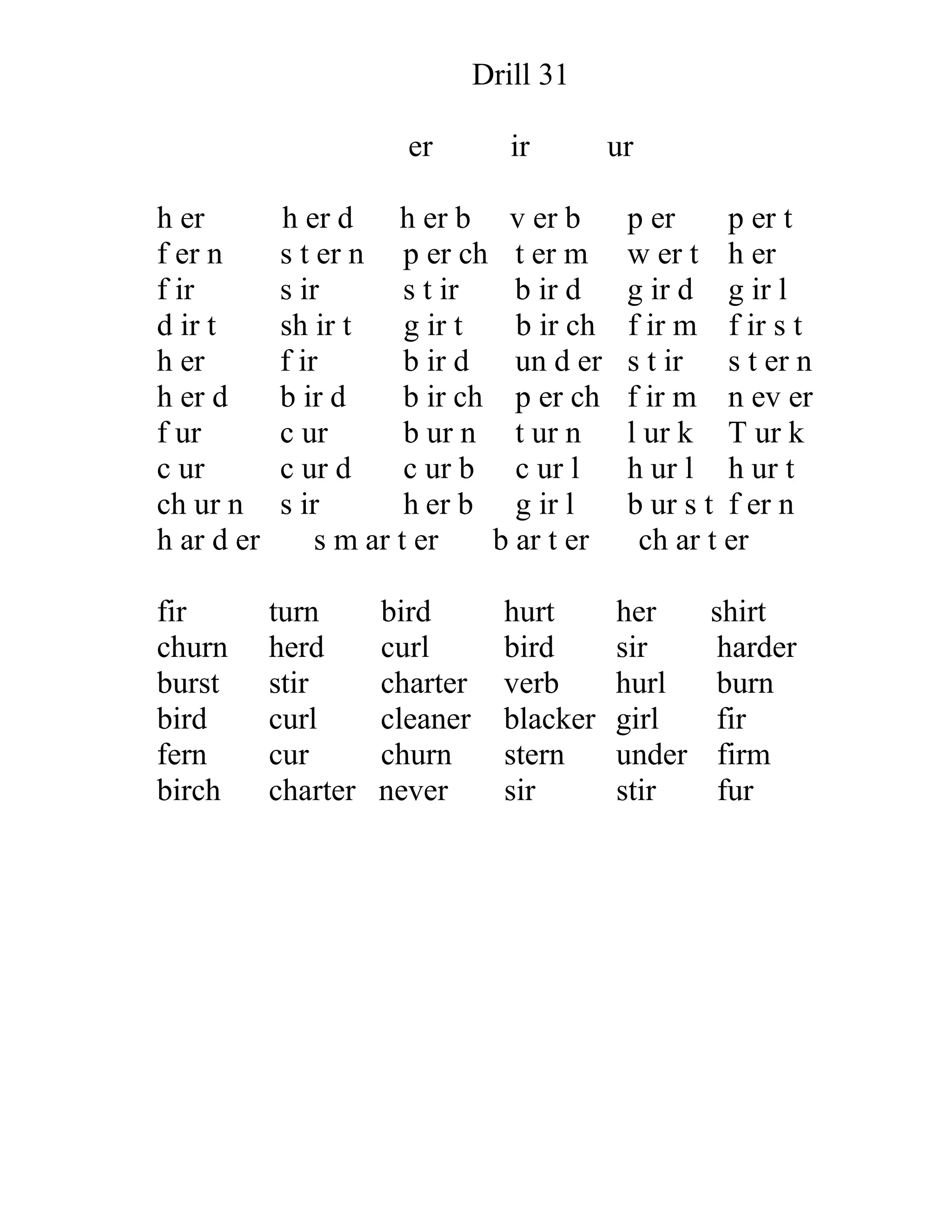 Detosil reading drills | PDF