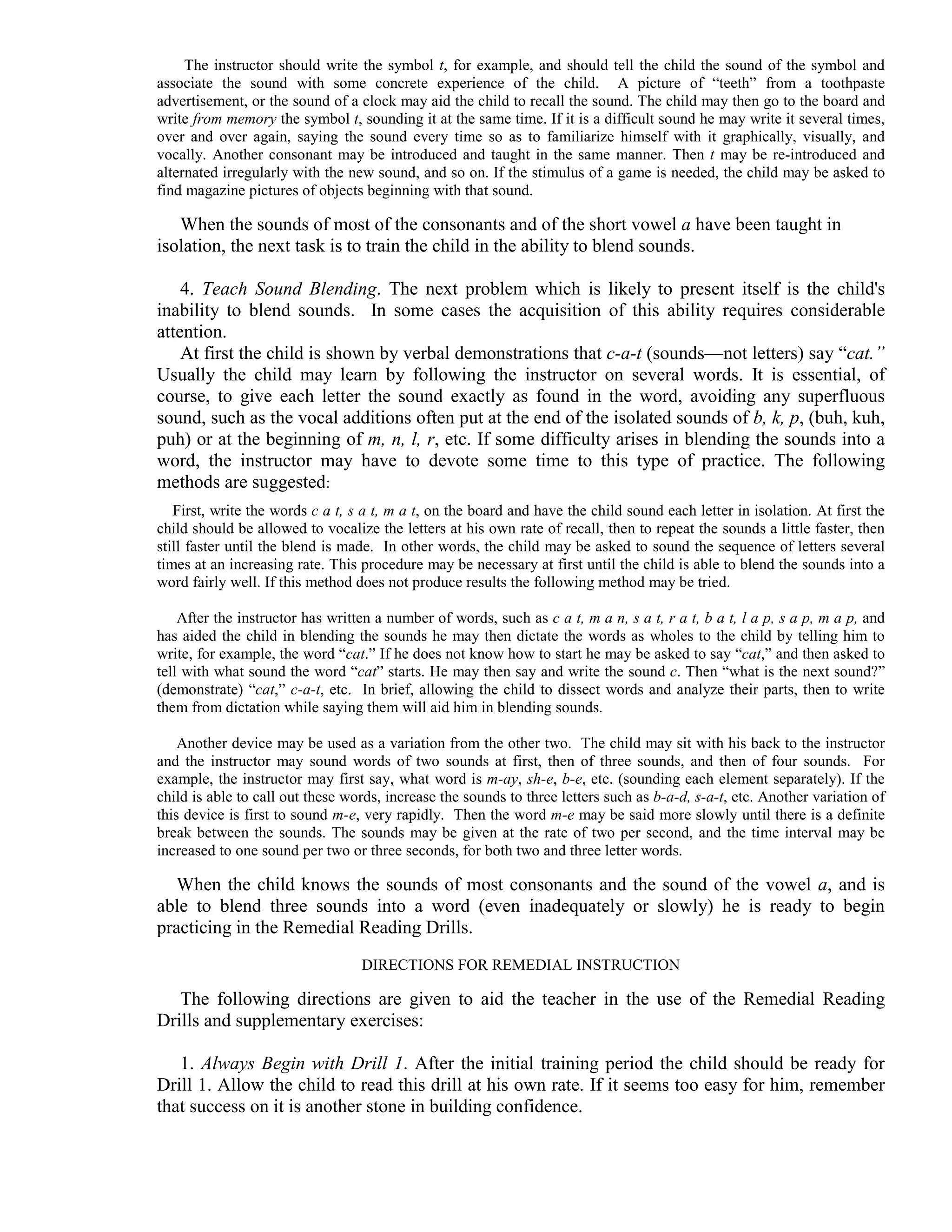 Detosil reading drills | PDF