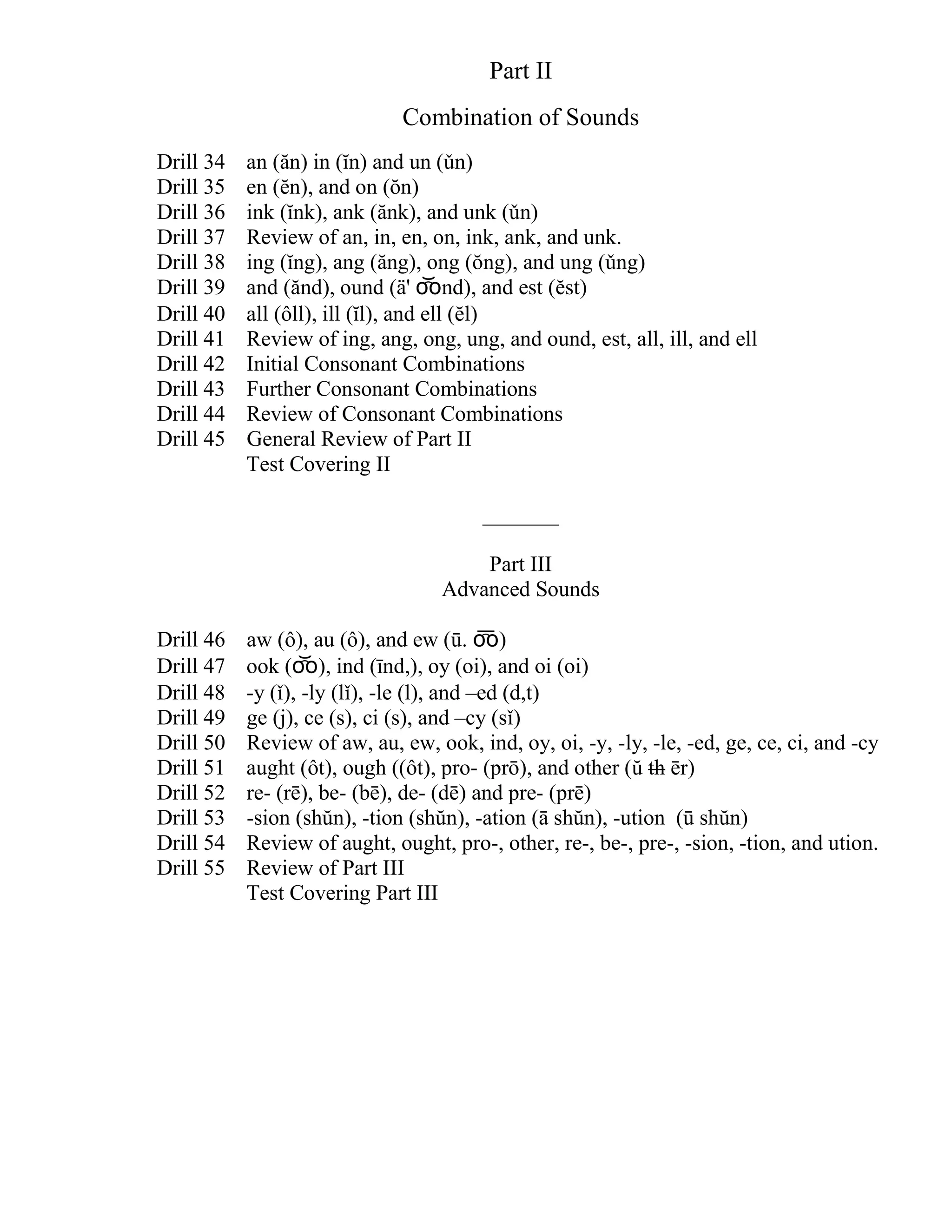 Detosil reading drills | PDF