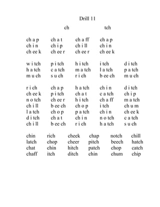 Detosil reading drills | PDF