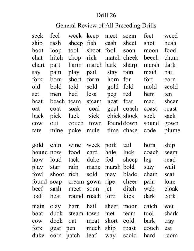 Detosil reading drills | PDF | Parenting | Family and Relationships