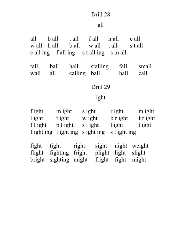 Detosil reading drills | PDF | Parenting | Family and Relationships