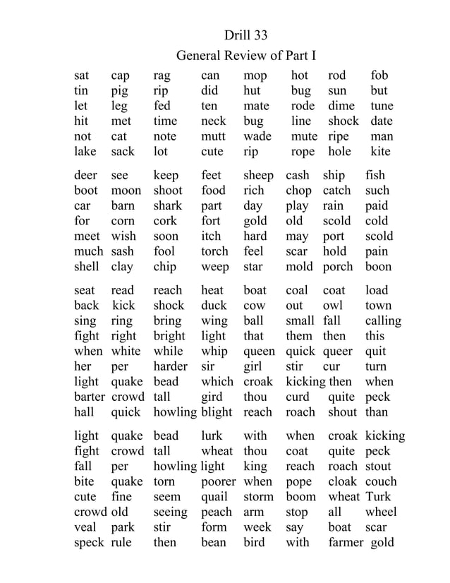 Detosil reading drills | PDF | Parenting | Family and Relationships