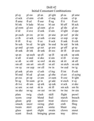 Detosil reading drills | PDF