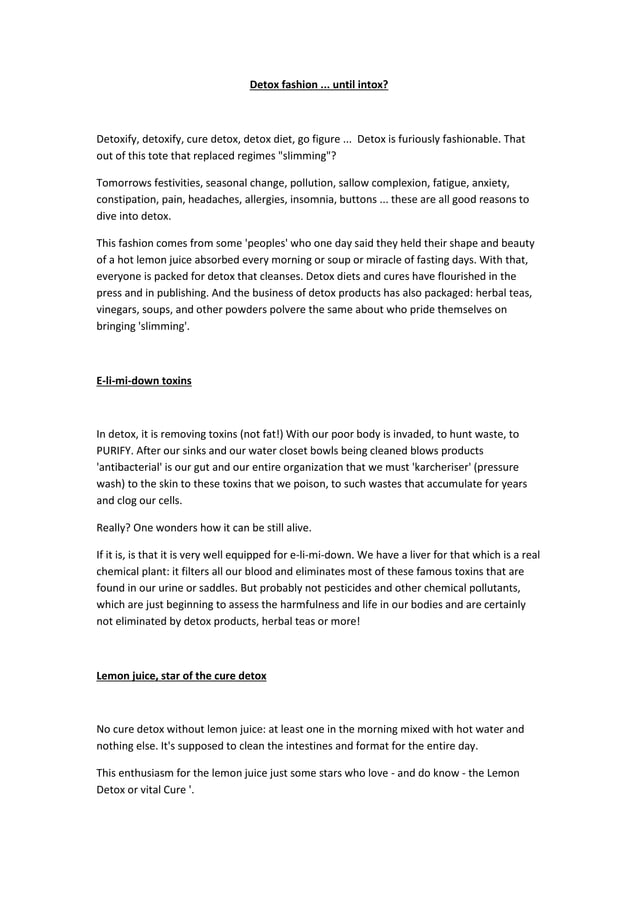 Detox fashion | PDF Detox fashion | PDF