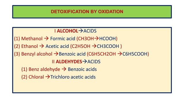 Detoxification | PDF | Chemistry | Science