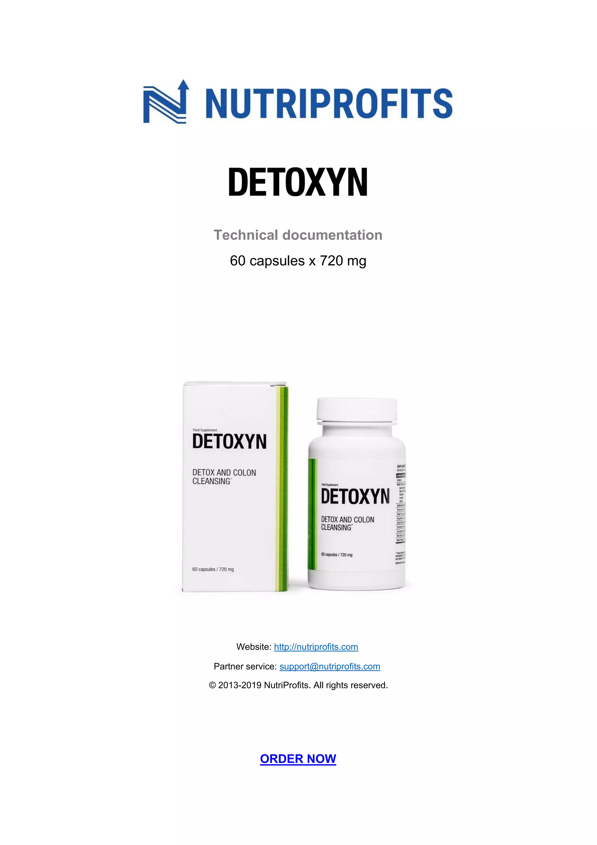 Detoxin - Colon Cleansing | PDF