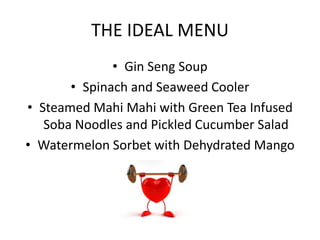 Detox menu | PPTX