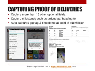 Vehicle Tracking & Proof Of Delivery (POD) Solution By Detrack | PPTX