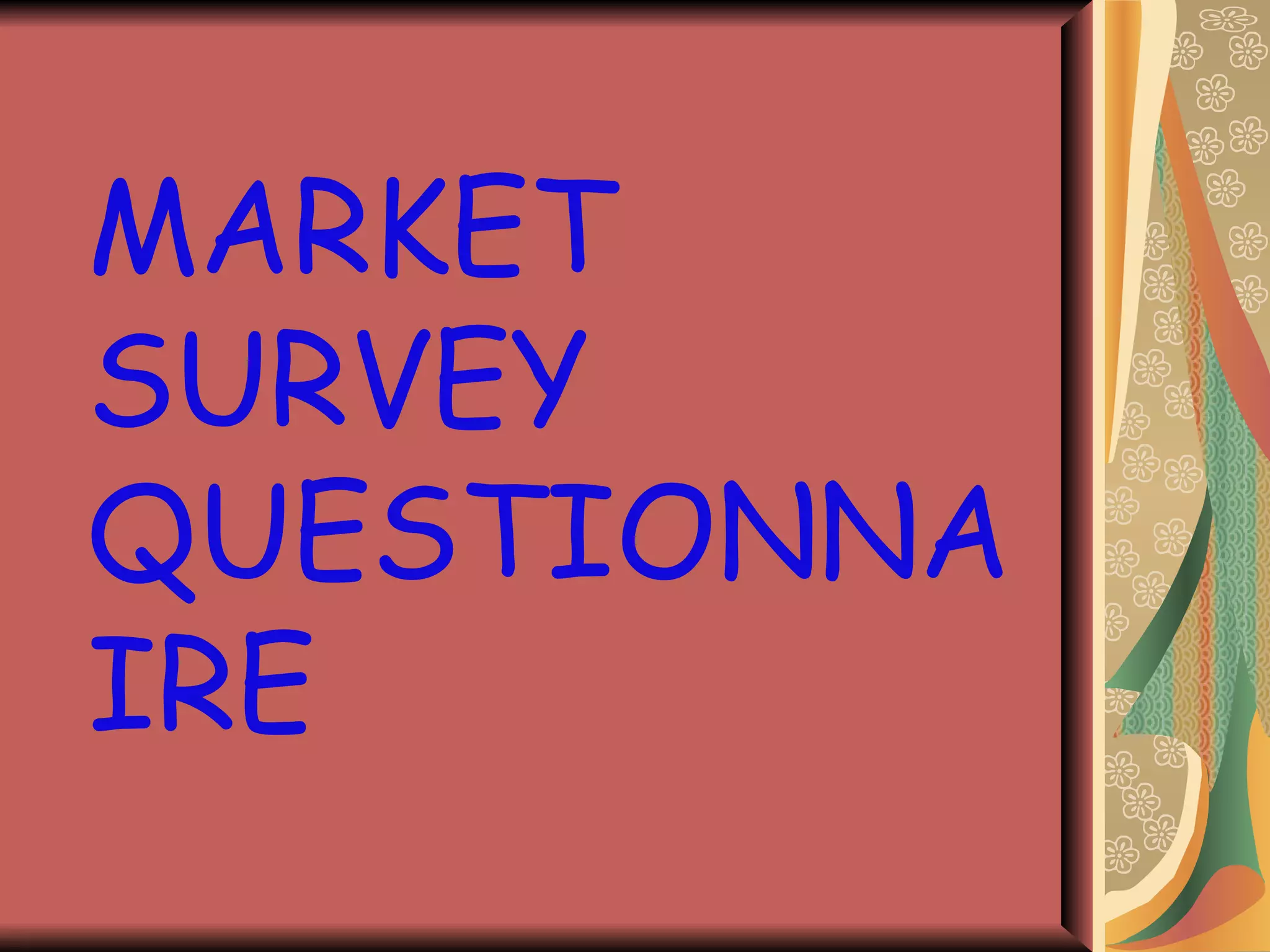 Detraeh corporation price quotation and survey questionnaire matrix | PPT
