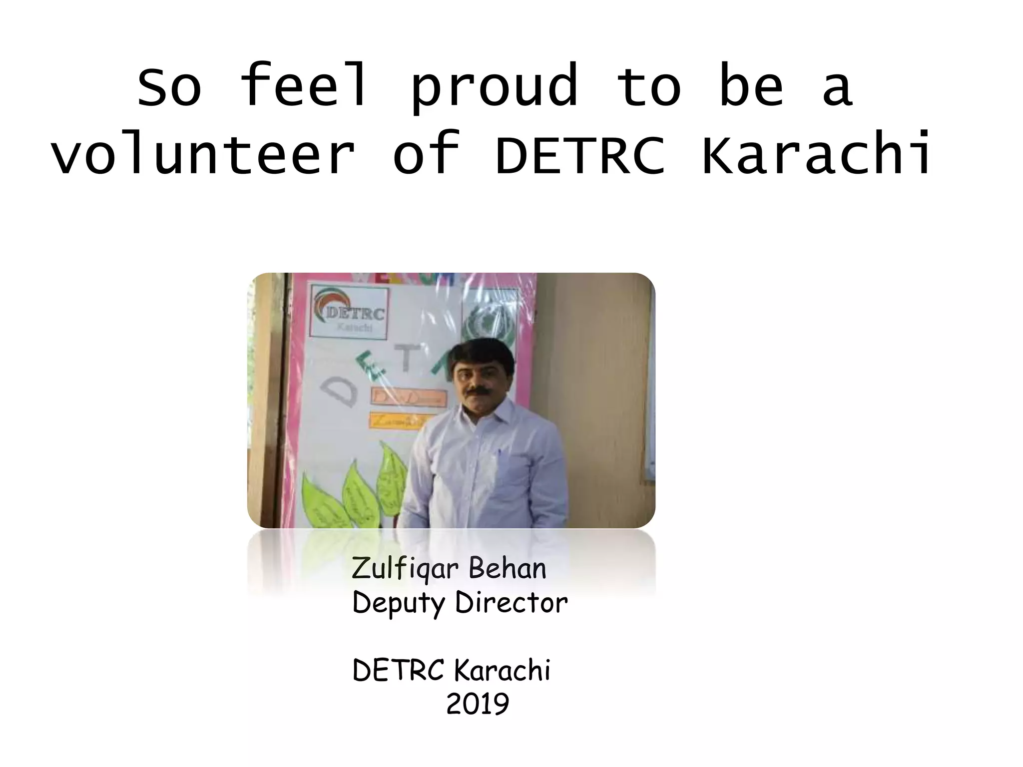 Detrc karachi introduction | PPT