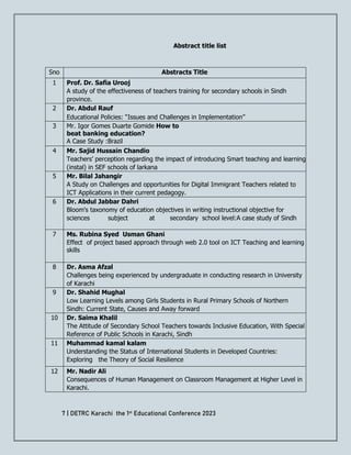 DETRC Karachi The 1st Educational Conference OK.pdf