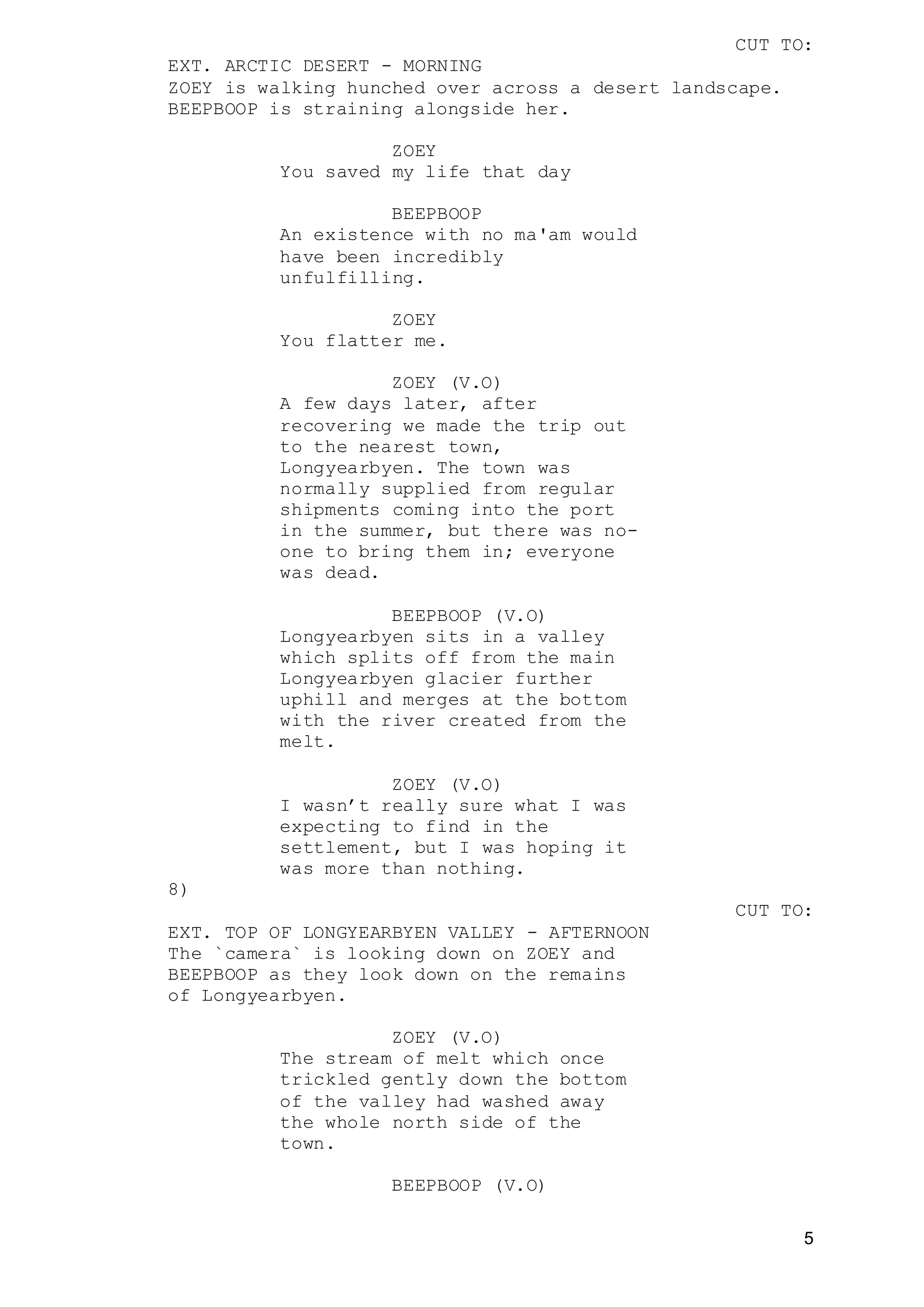 Detritus script third draft (shooting script) | PDF