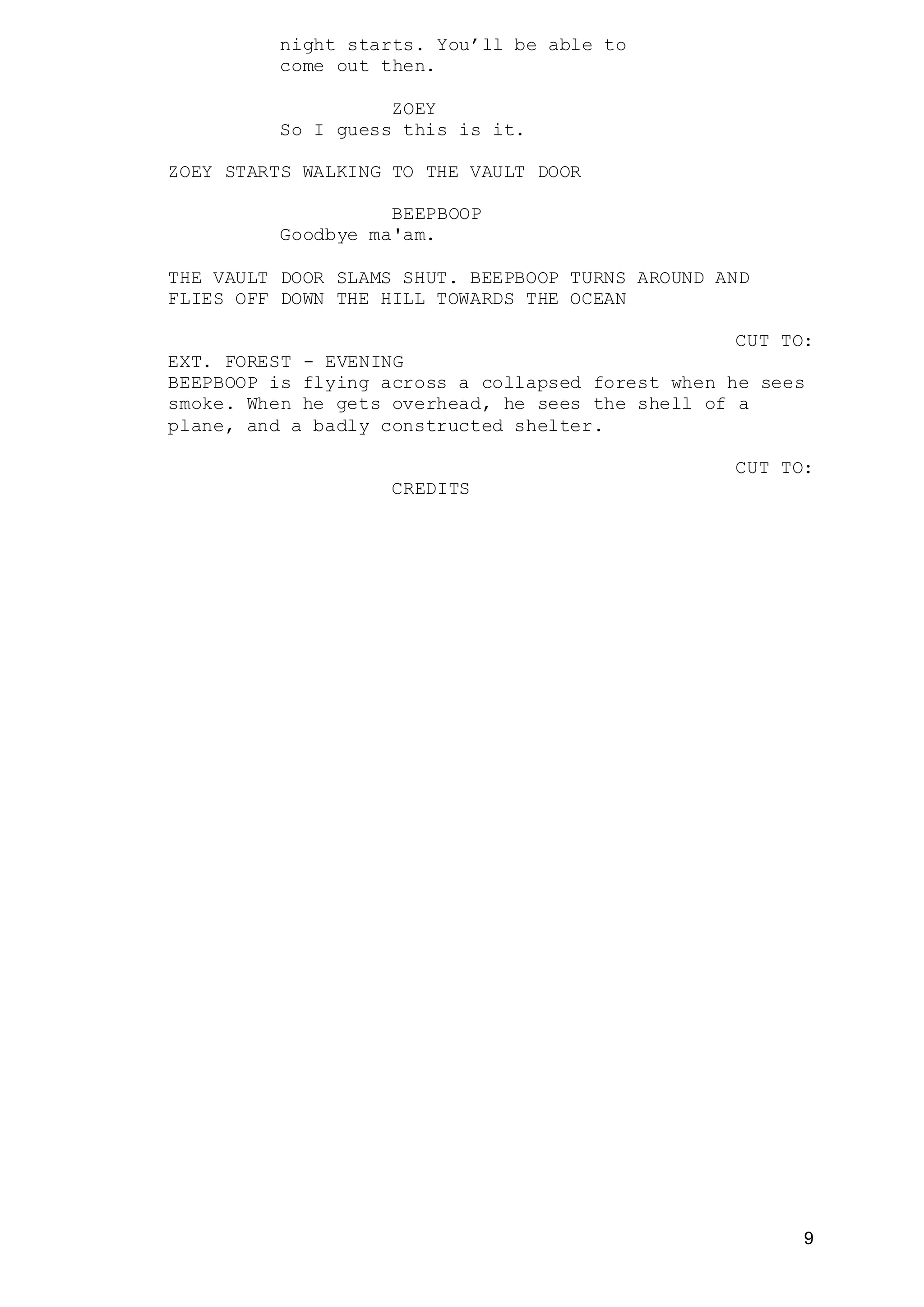Detritus script third draft (shooting script) | PDF
