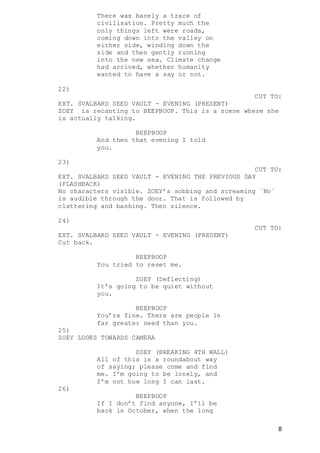 Detritus script third draft (shooting script) | PDF