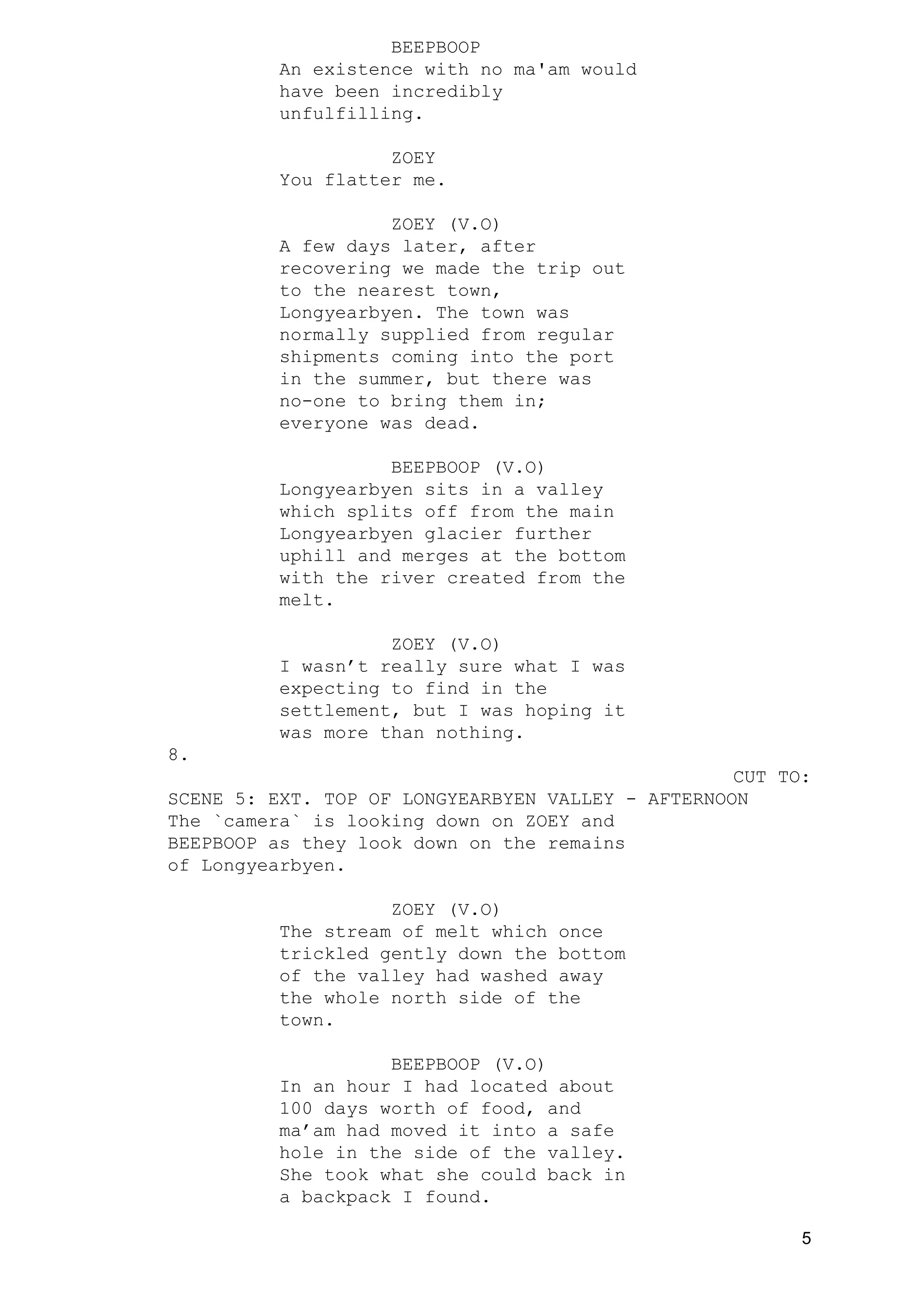 Detritus script fourth draft (shooting script) (Corrected) | PDF