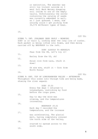 Detritus script fourth draft (shooting script) | PDF