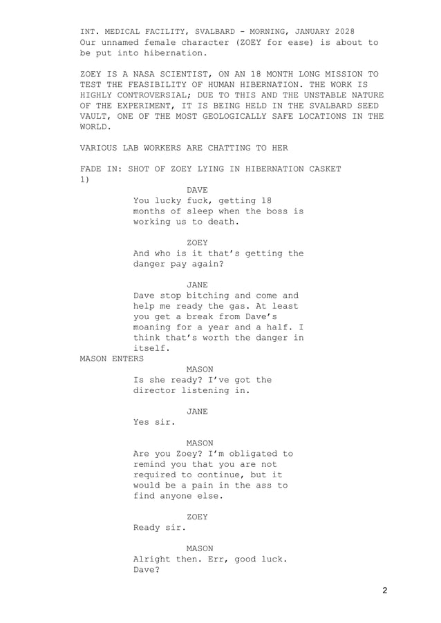 Detritus script v2 (shooting script) | PDF