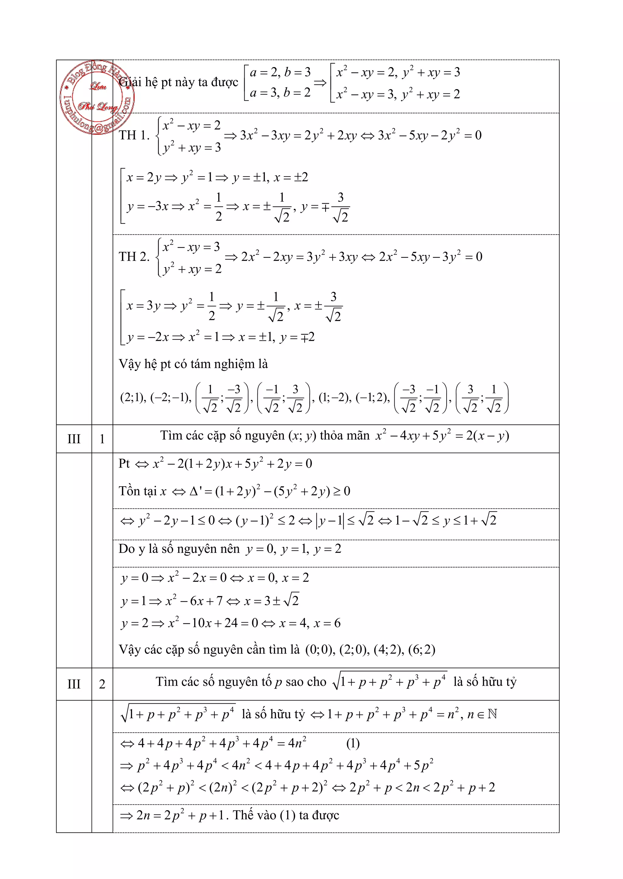 De tsl10 toan hai duong(chuyen ng trai) 13 14(giai) | PDF