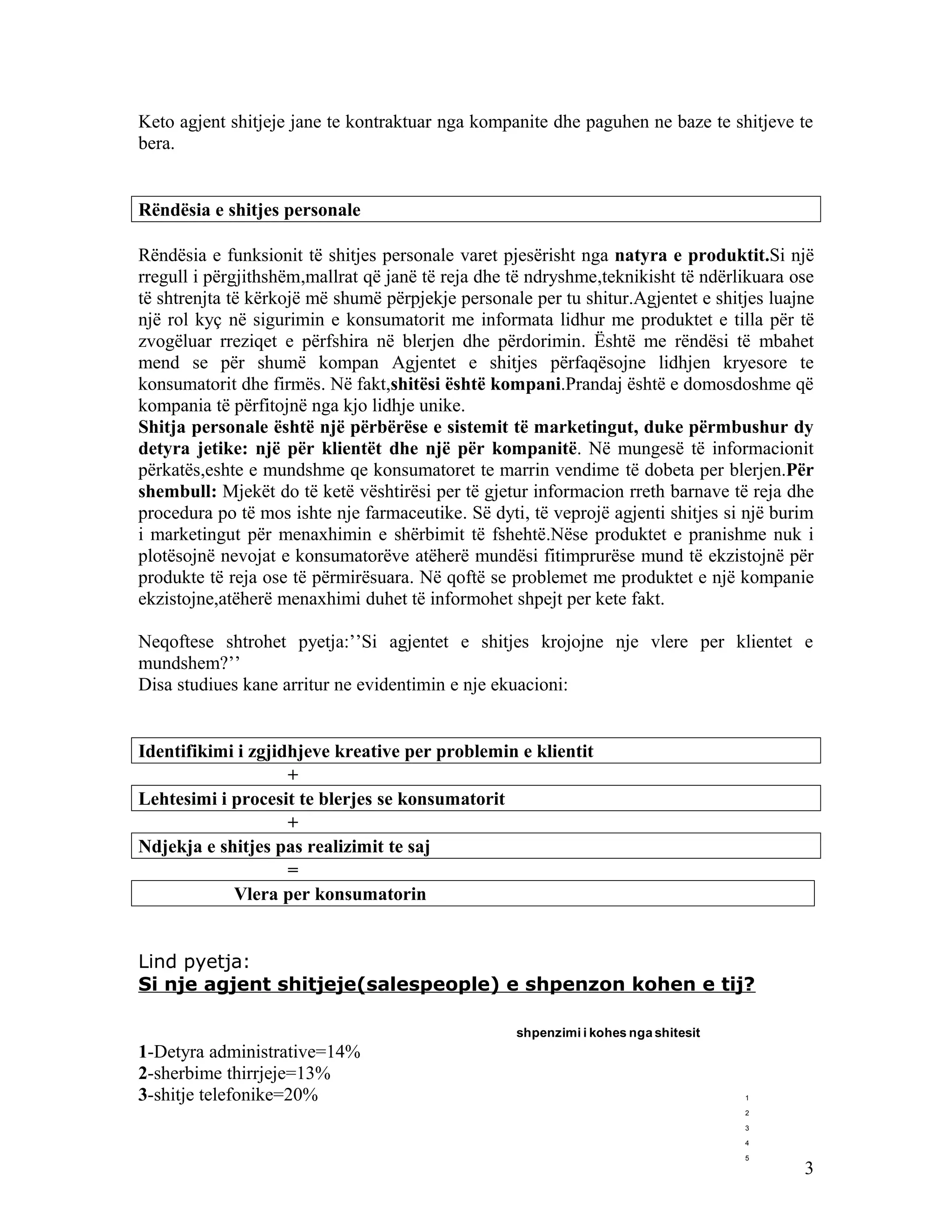 Shitja personale | DOC