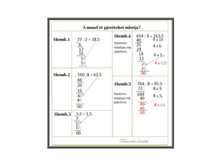 Detyra me metoden e zgjidhjes se thyesave,numrave decimal | PPTX